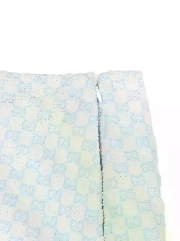 Gucci 2020s Gg Cotton Bouclé Mini Skirt