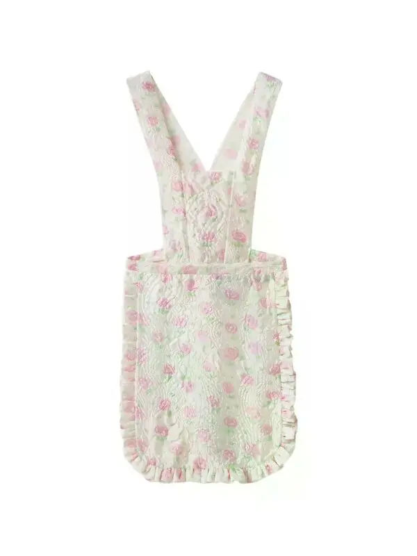 Miu Miu Floral Cloqué Apron