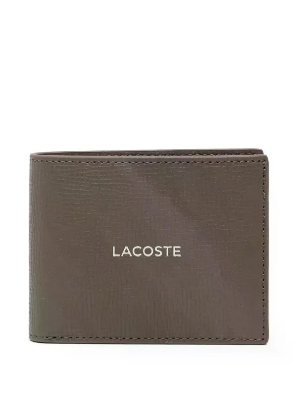 Lacoste Small Logo-debossed Billfold - Brown