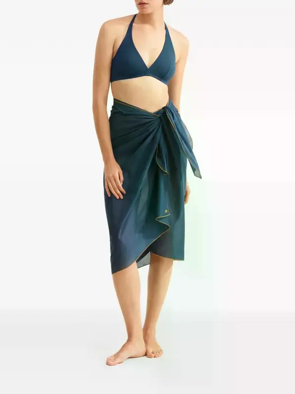 ERES Cabine Yellow-trim Sarong - Blue