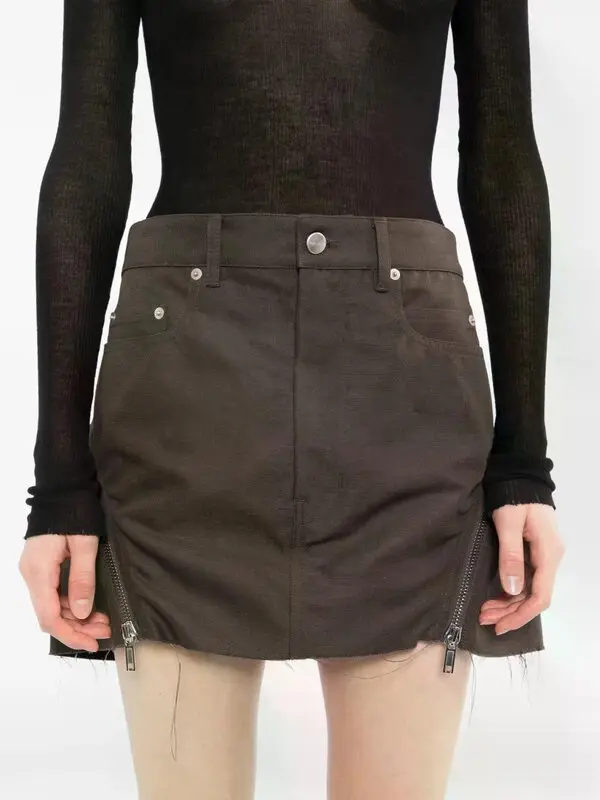 Rick Owens Bolan Banana Mini Skirt - Brown