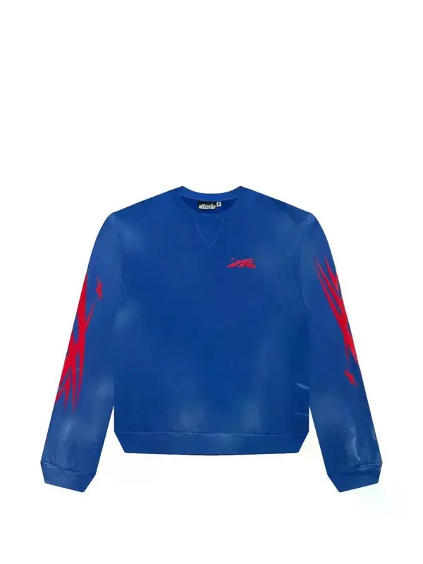 HELLSTAR Logo Crewneck Sweatshirt - Blue
