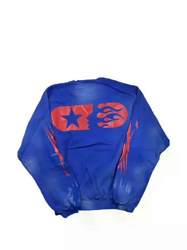HELLSTAR Logo Crewneck Sweatshirt - Blue