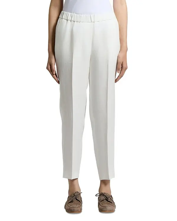 Peserico Pull-on Linen & Wool Pants