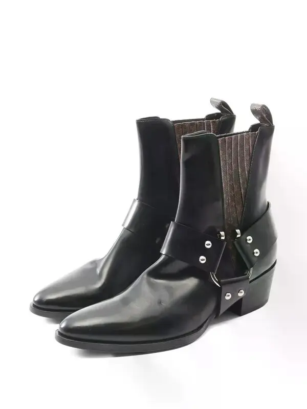 LOUIS VUITTON 2019 Side Gore Leather Boots