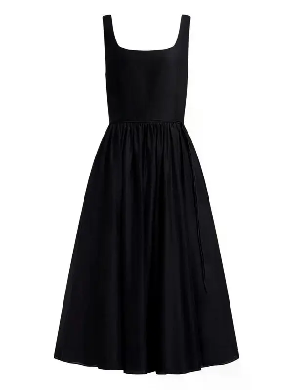 12 STOREEZ Square-neck Midi Dress