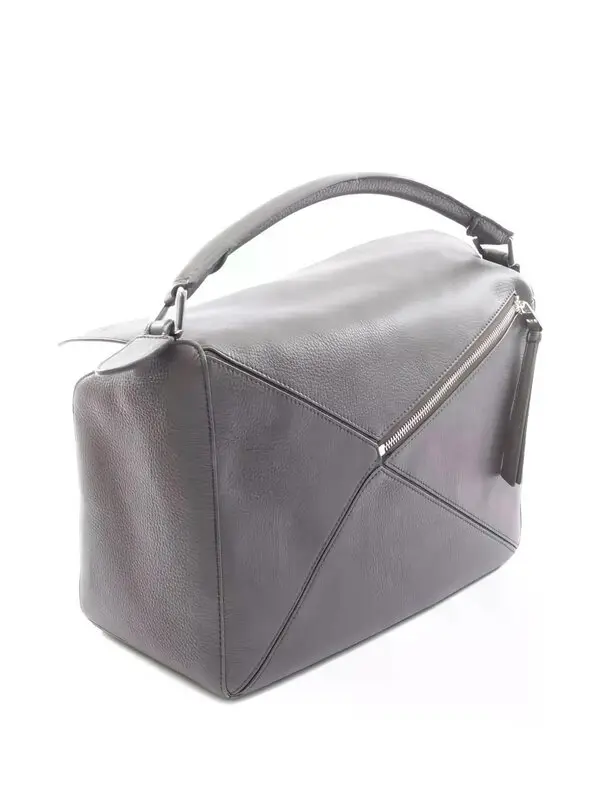Loewe Puzzle Large Leather Shoulder Bag - Grey | Editorialist
