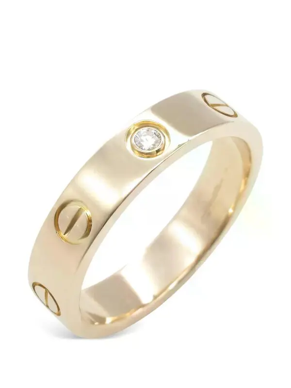 CARTIER 2010's Vintage Diamond Ring - Gold
