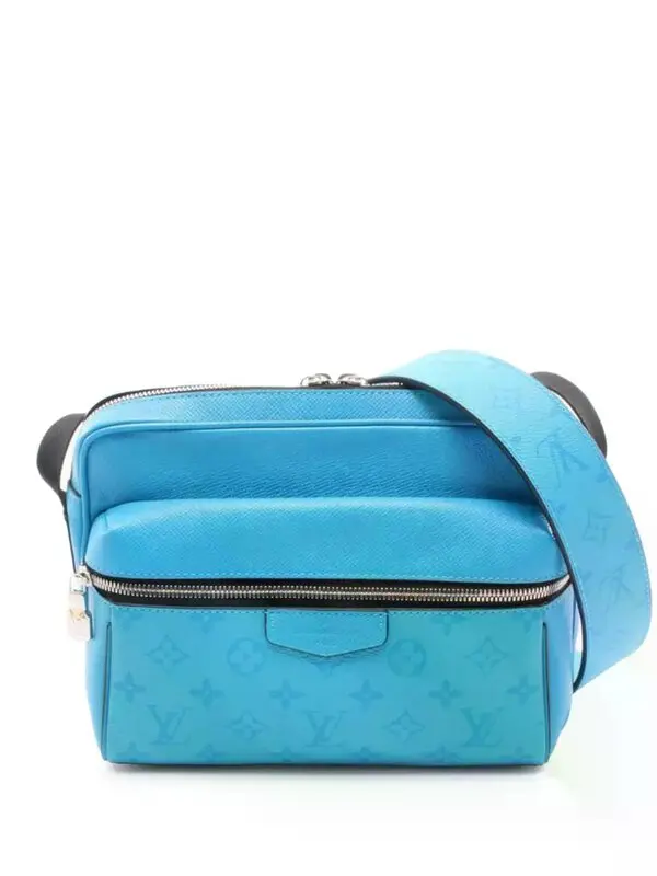 LOUIS VUITTON 2020 Monogram Leather Messenger Bag - Blue