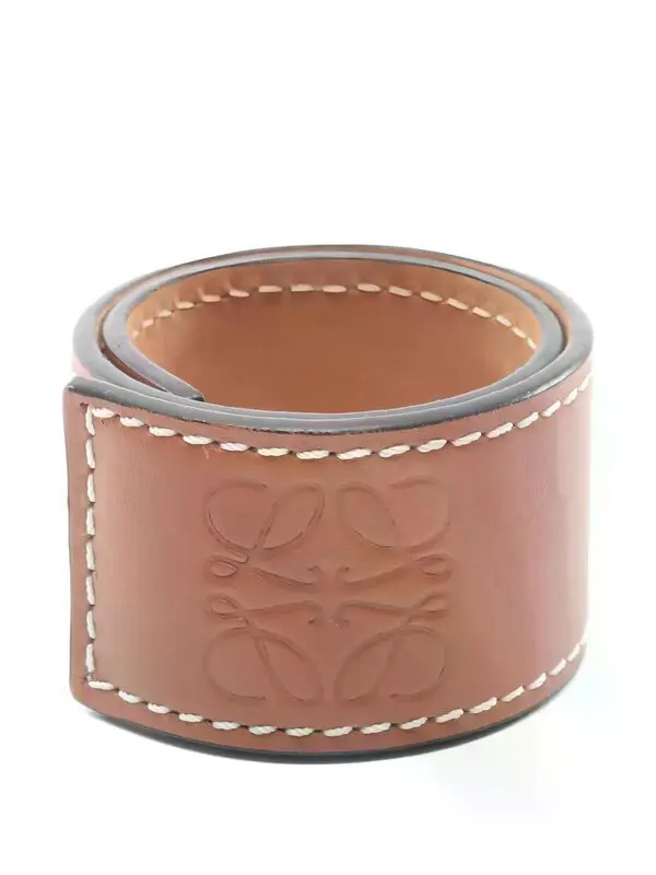 Loewe 2010s Leather Bracelet - Brown