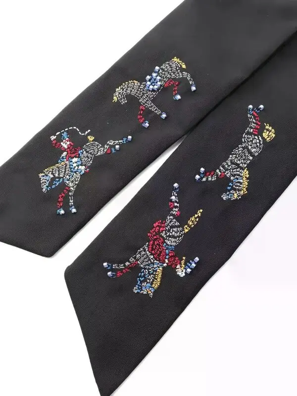 Hermès 2010s Knight Parade Scrunchie