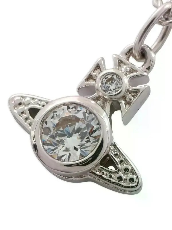 VIVIENNE WESTWOOD Orb Rhinestone Pendant Necklace