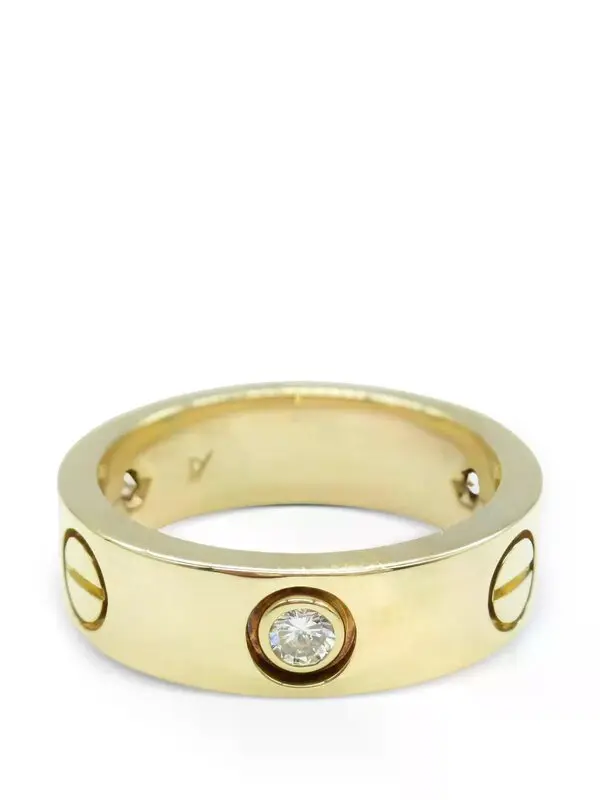 CARTIER 2010s 3pd Diamond Ring - Gold