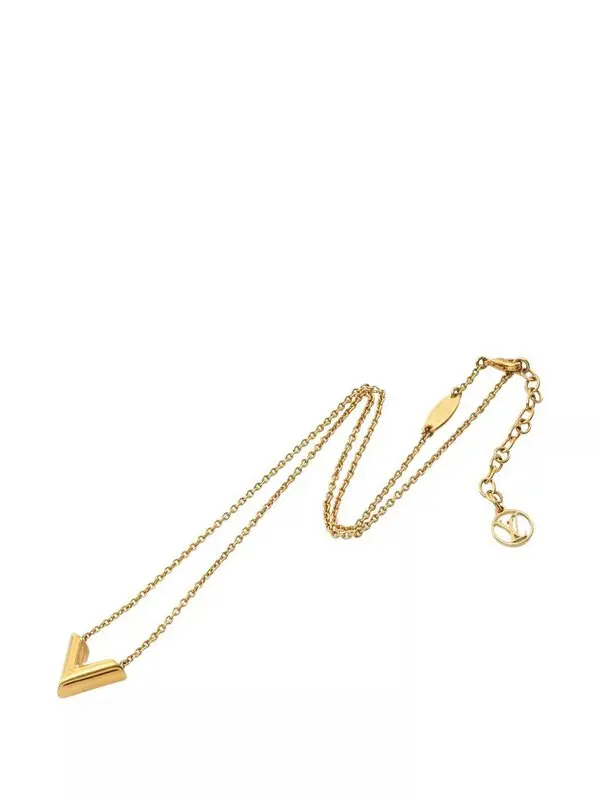 LOUIS VUITTON V-shape Necklace - Gold