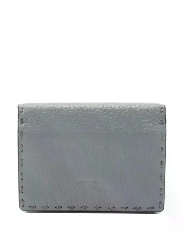 Fendi Leather Card Case - Blue