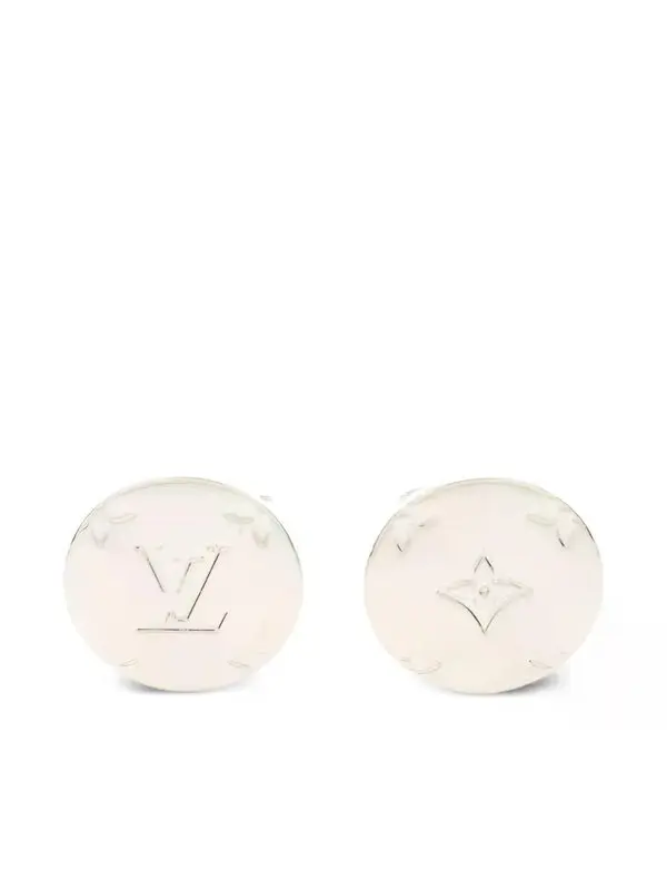 LOUIS VUITTON 2022 Manchette Monogram Cufflinks - Silver