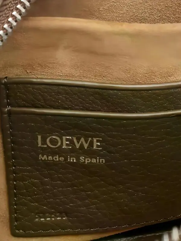Loewe Pebble Leather Messenger Bag - Brown