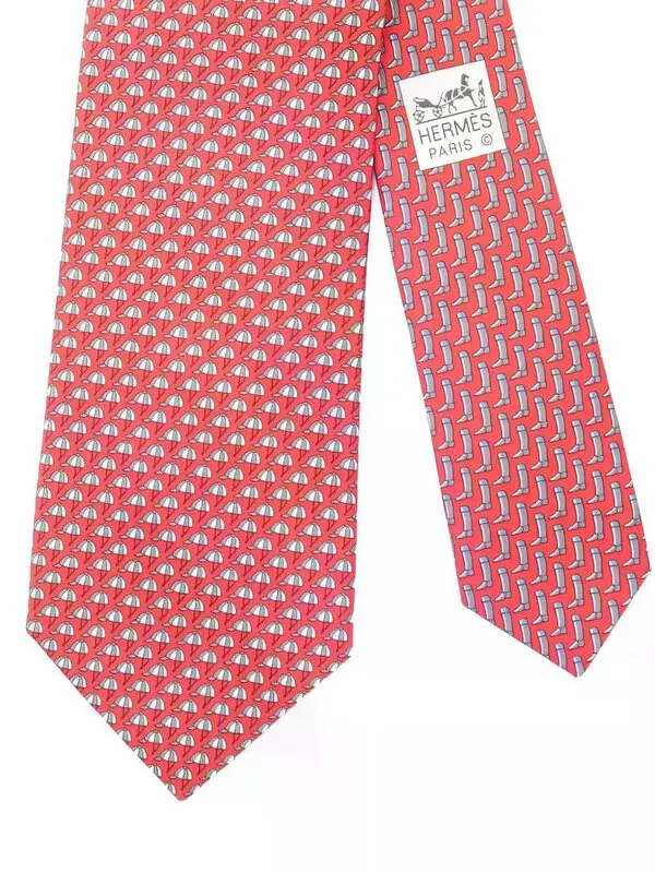 Hermès 2020 Silk Patterned Neck Tie