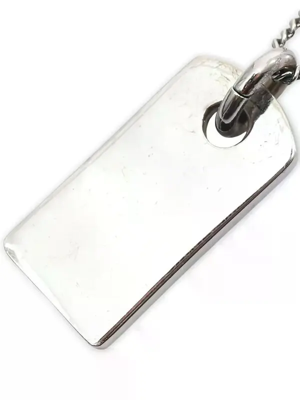 Dior 2010s Logo Plate Necklace