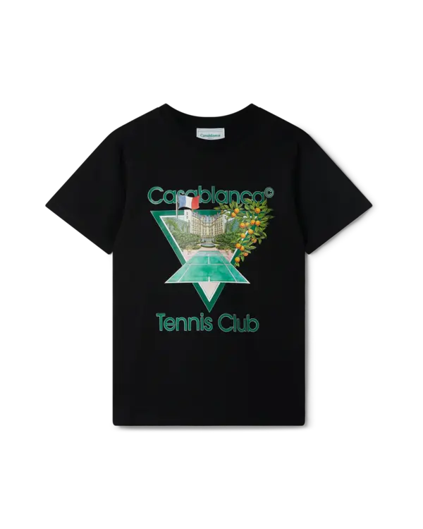 Casablanca Tennis Club Icon Short Sleeve T-shirt - Multicolor