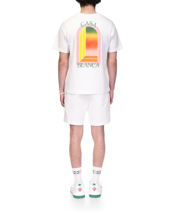 Casablanca Gradient L'arche Short Sleeve T-shirt - Pink