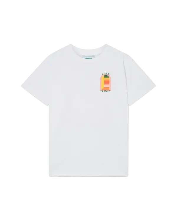 Casablanca Gradient L'arche Short Sleeve T-shirt - Pink