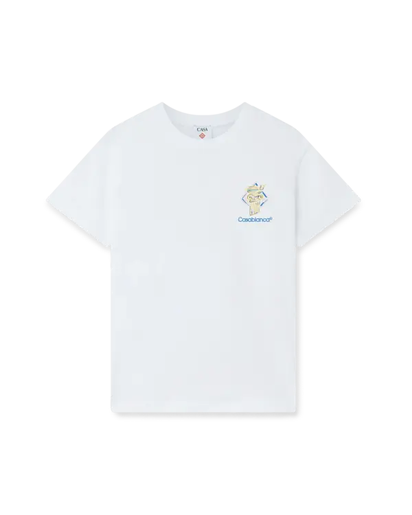 Casablanca Diamond Column Short Sleeve T-shirt
