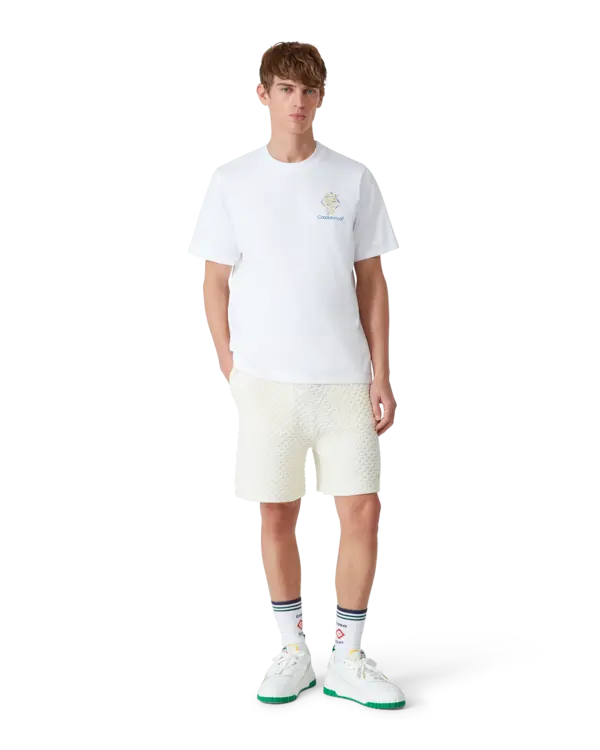 Casablanca Diamond Column Short Sleeve T-shirt