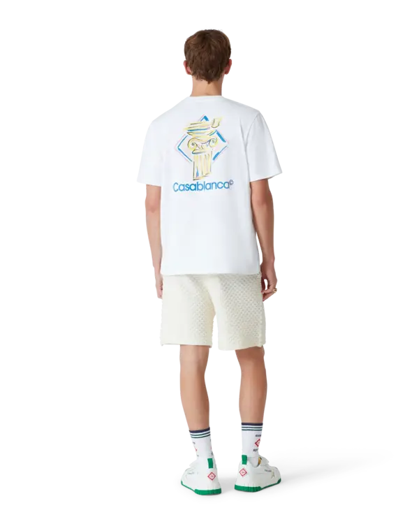 Casablanca Diamond Column Short Sleeve T-shirt