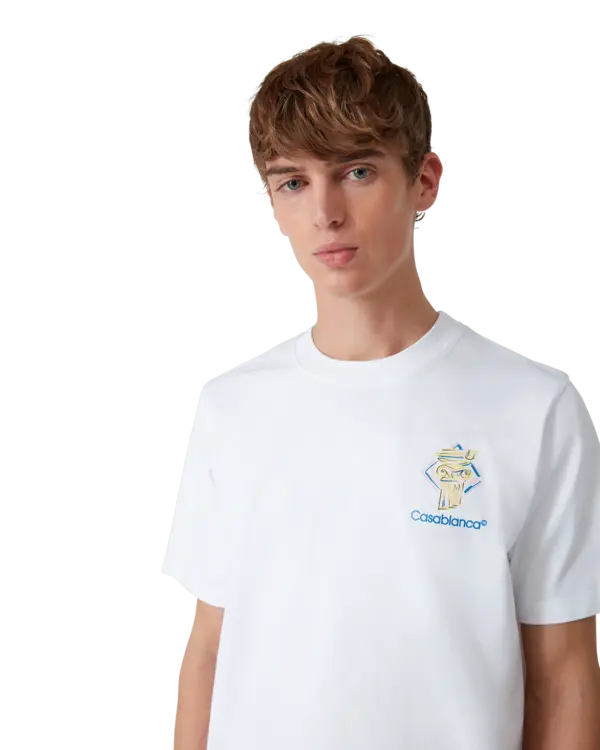 Casablanca Diamond Column Short Sleeve T-shirt