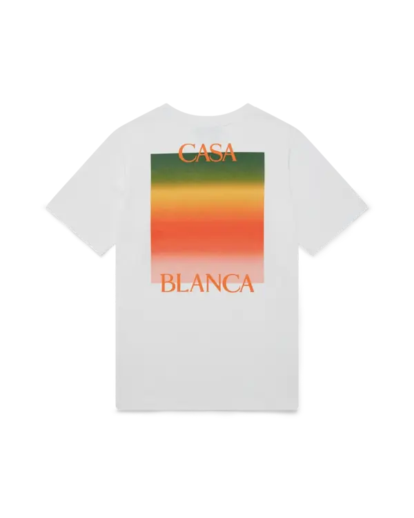 Casablanca Gradient Casa Logo Short Sleeve T-shirt - Multicolor