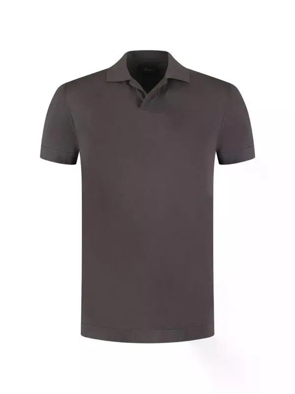Brioni Collar Polo Shirt - Brown