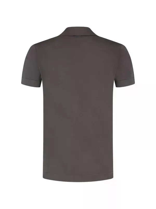 Brioni Collar Polo Shirt - Brown