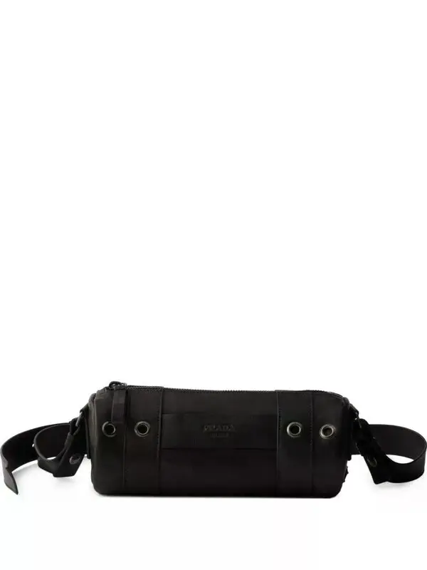 Prada Leather Shoulder Bag - Black