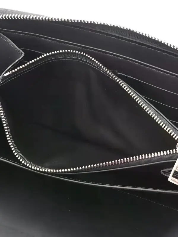 LOUIS VUITTON 2010 Zippy Organizer Leather Wallet - Black