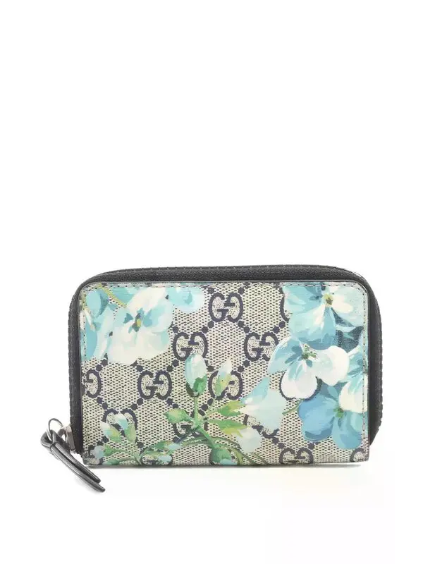 Gucci Gg Blooms Coin Purse - Blue