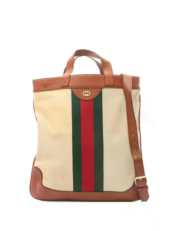Gucci 2000s Large Canvas Tote Bag