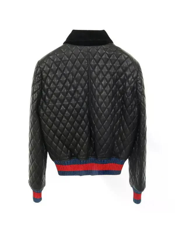 Gucci 2000s Quilted Bomber Jacket