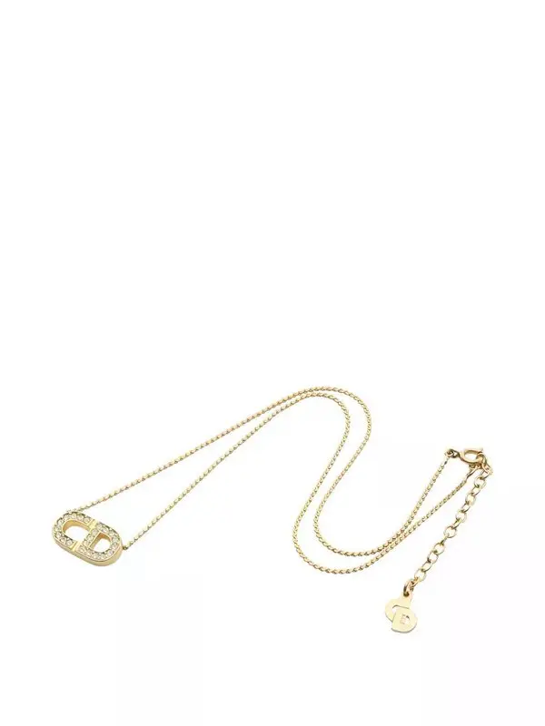 Dior 2010 Cd Logo Necklace - Gold