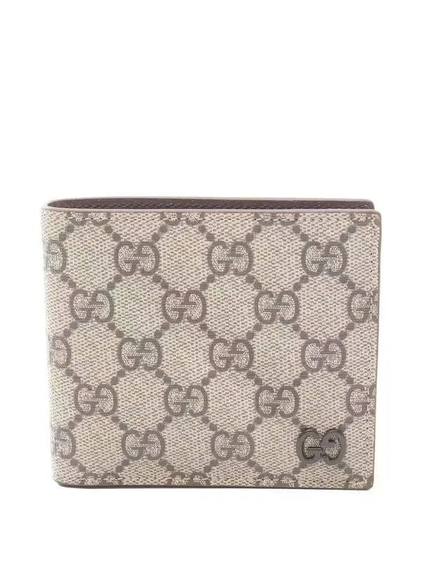 Gucci 2020s Gg Supreme Coin Bifold Wallet - Neutrals