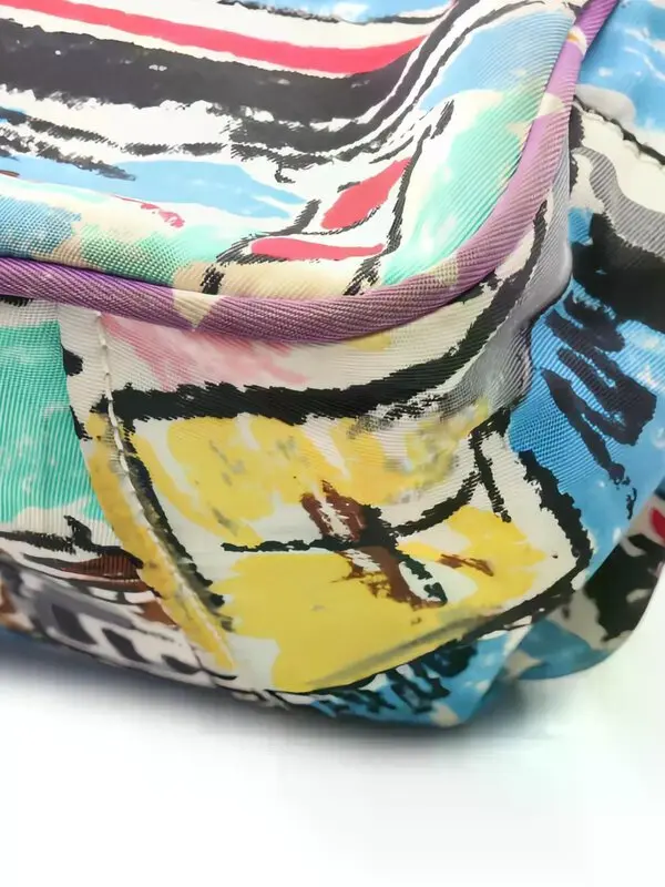 Prada 2000s Printed Leather Handbag