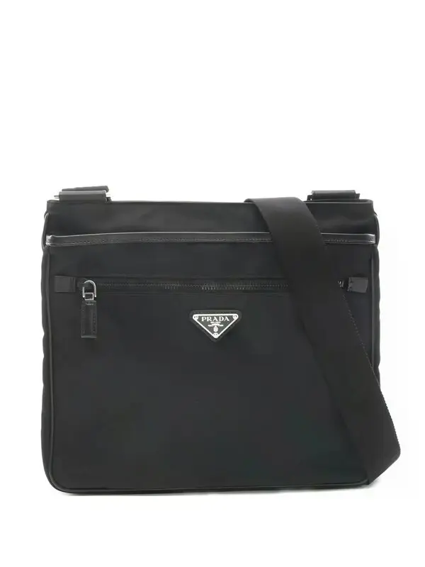 Prada 2010s Leather-trim Shoulder Bag
