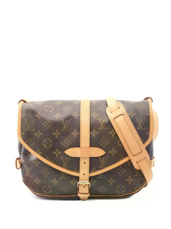 LOUIS VUITTON 2003 Monogram Leather Crossbody Bag