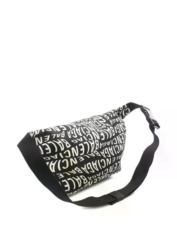 Balenciaga 2010 Wheel Logo Pattern Belt Bag