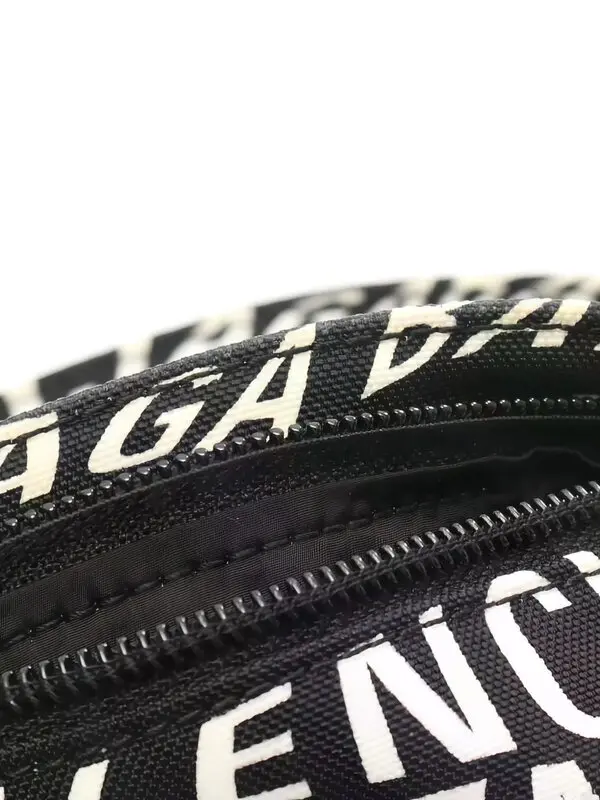 Balenciaga 2010 Wheel Logo Pattern Belt Bag