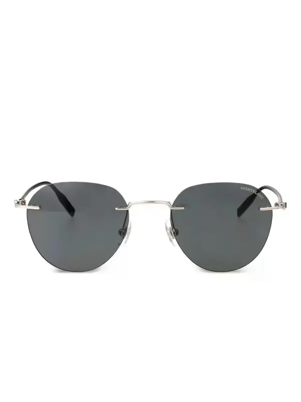 Montblanc Round-frame Sunglasses - Black