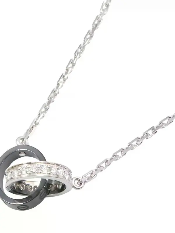 Cartier Baby Love Diamond Necklace - Silver
