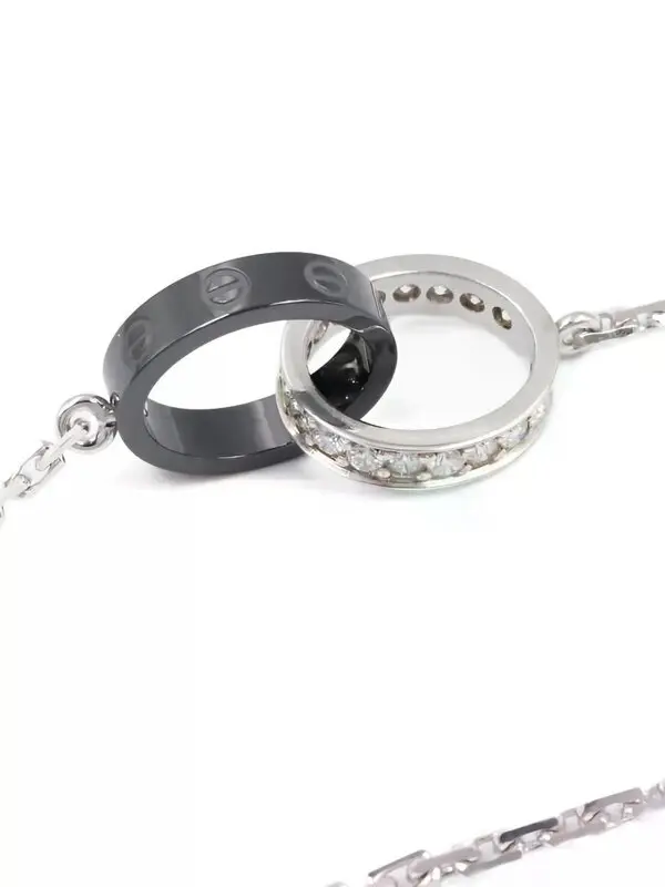Cartier Baby Love Diamond Necklace - Silver