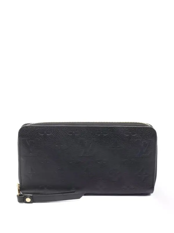 LOUIS VUITTON Monogram Leather Wallet - Black