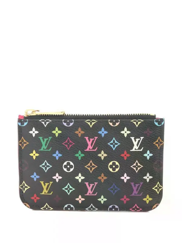 LOUIS VUITTON 2012 Monogram Key Ring Coin Wallet - Black